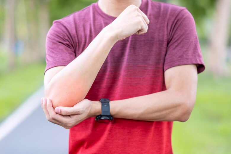 Young Adult Male With His Muscle Pain During Exercise Athlete Man Young Adult Male With His Muscle Pain During Exercise Athlete Man